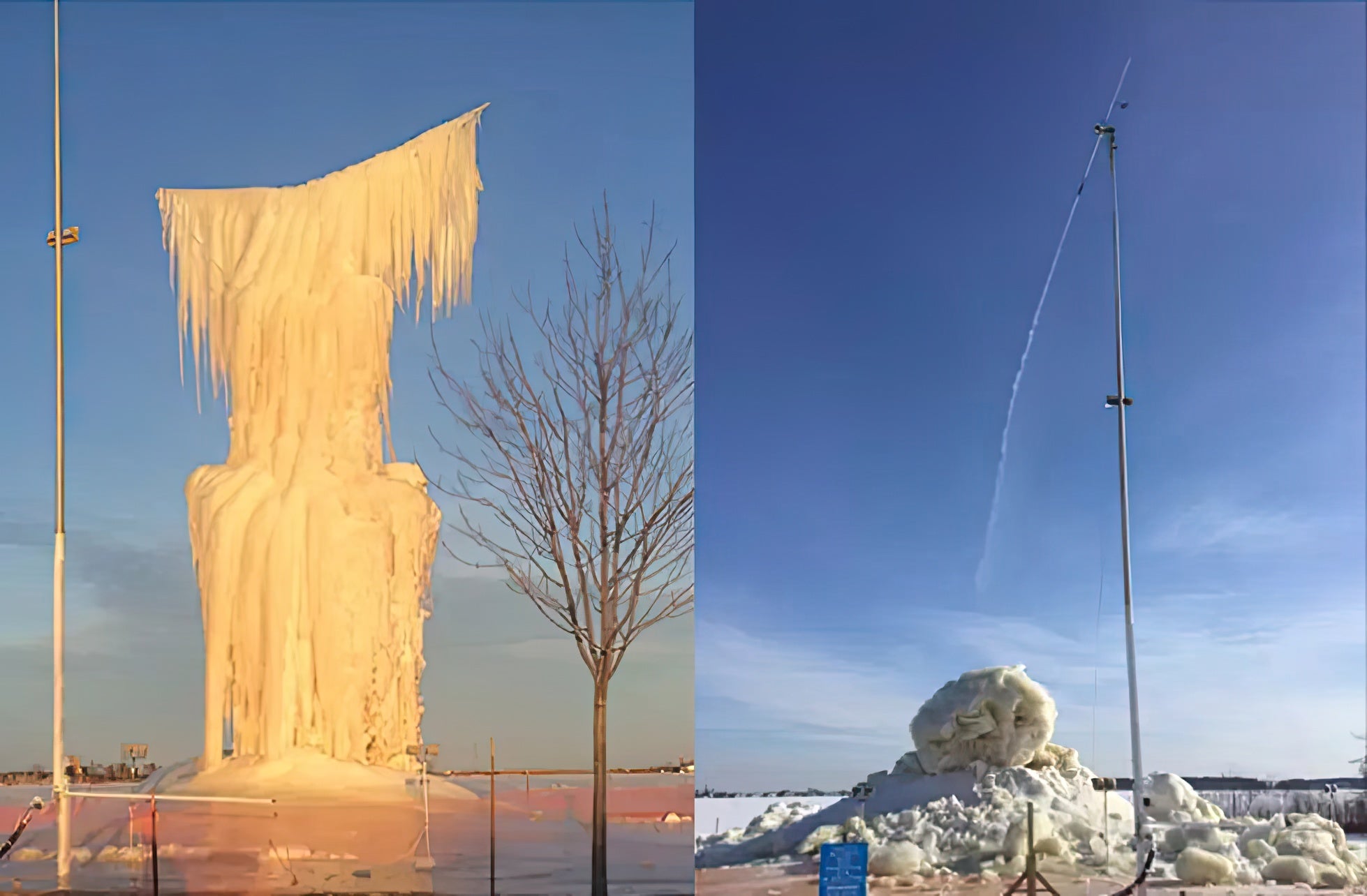 Roger Hanson's 60-ft Ice Sculpture Collapses – EnvironMolds