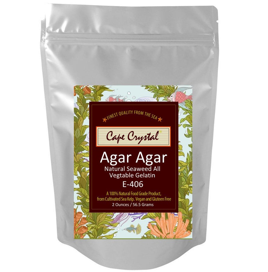Agar Agar Powder By Cape Crystal 2-oz. Vegetable Gelatin Dietary Fiber ...