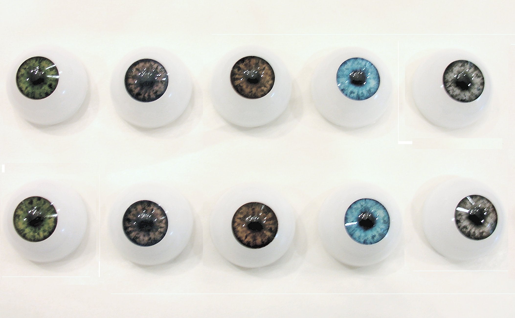 Half Round Acrylic Eyes 28mm – EnvironMolds