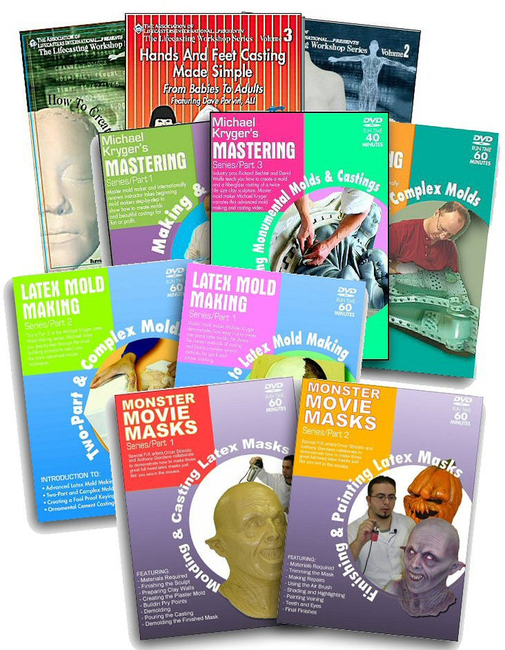 Mold Making & Casting Library – 10 DVD Set | EnvironMolds